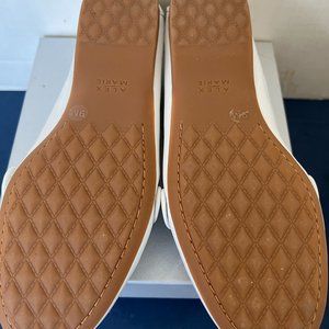 Alex Marie | Shoes | Alex Marie White Leather Penny Loafers | Poshmark